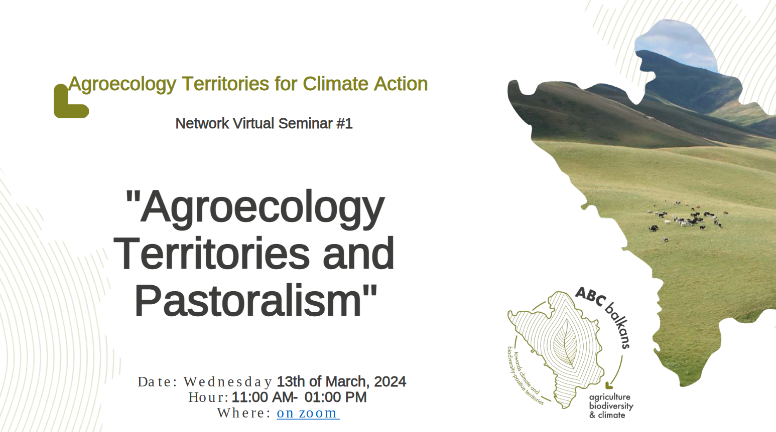 1st seminar | Agroecology Territories and Pastoralism | AIDA